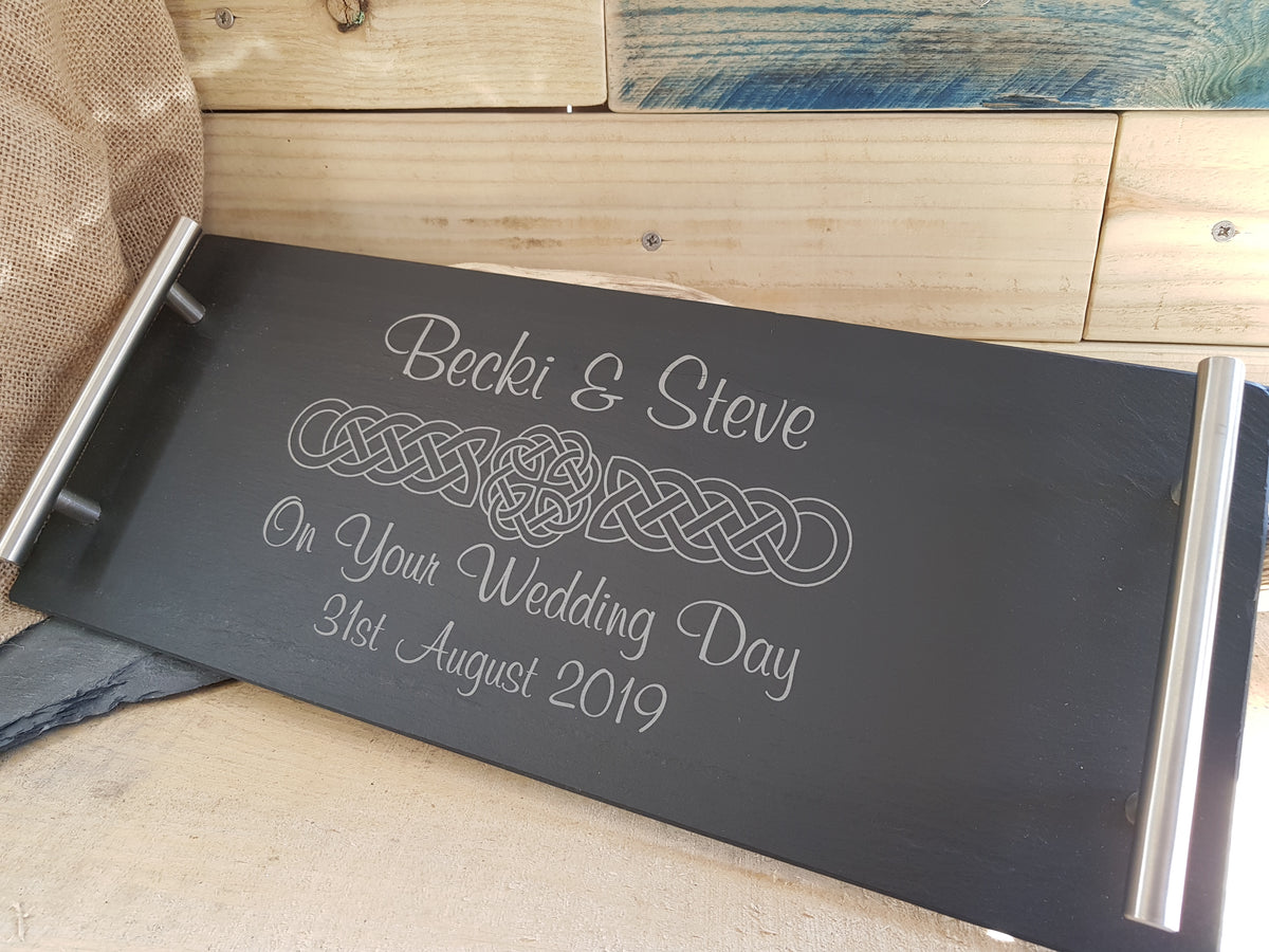 Personalised Slate Serving Board – Dawns Welsh Gifts