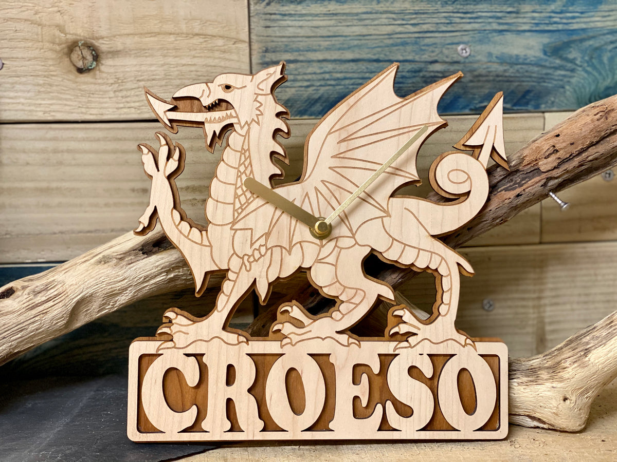 Welsh Dragon Clock Cymru – Dawns Welsh Gifts